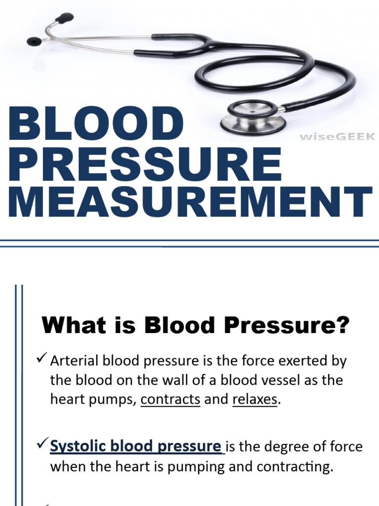 Blood Pressure | PDF