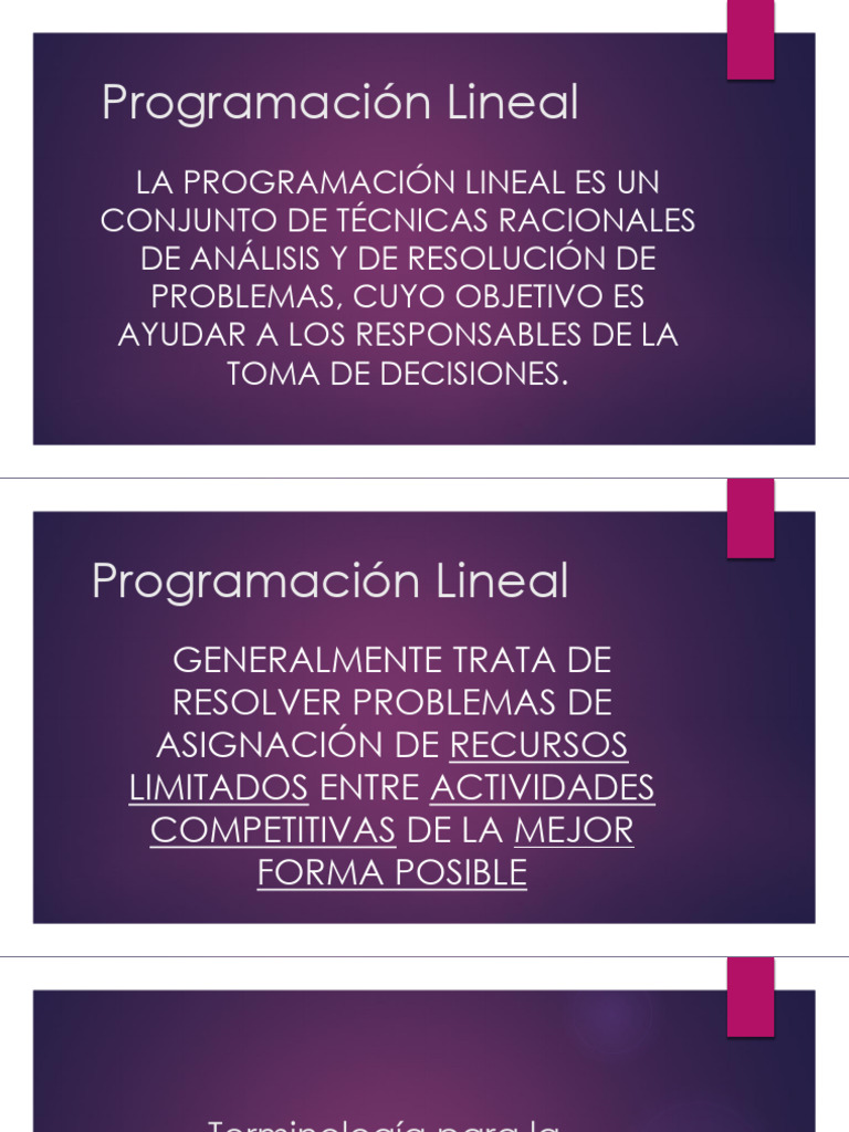6 - Programación Lineal - Formulación Del Problema | PDF | Programación lineal | Variable ...