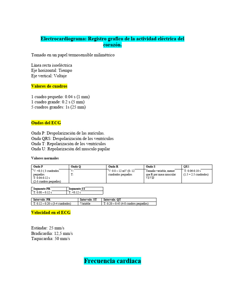 RITMO CARDÍACO NORMAL | PDF | Electrocardiografia | Medicina CLINICA