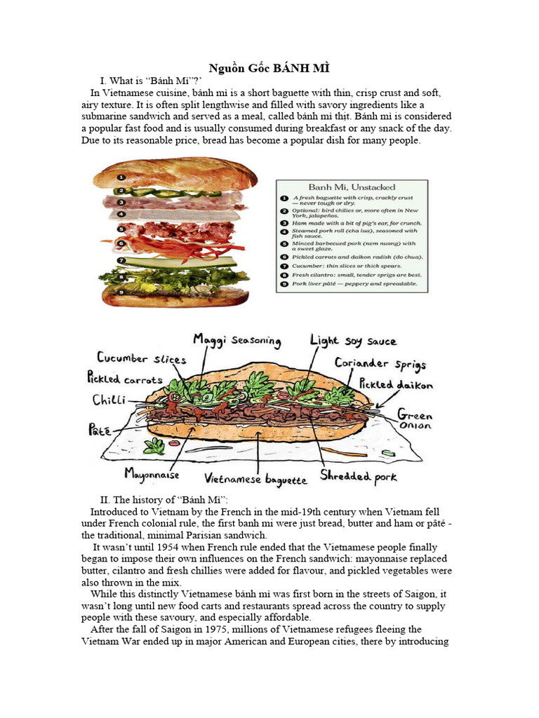 Nguồn Gốc BÁNH MÌ | PDF