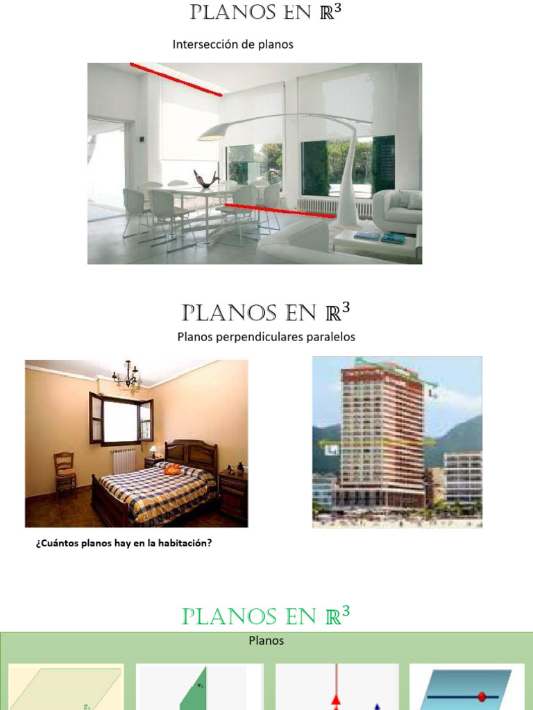 Geometría de Planos en ℝ3 | PDF | Ecuaciones | Línea (geometría)