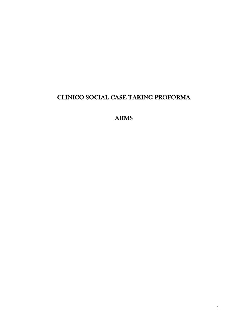 Aiims PG Case Format | PDF