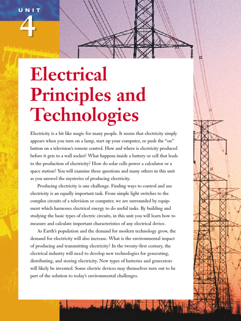 Electrical Principles & Technologies | PDF | Computers | Technology ...