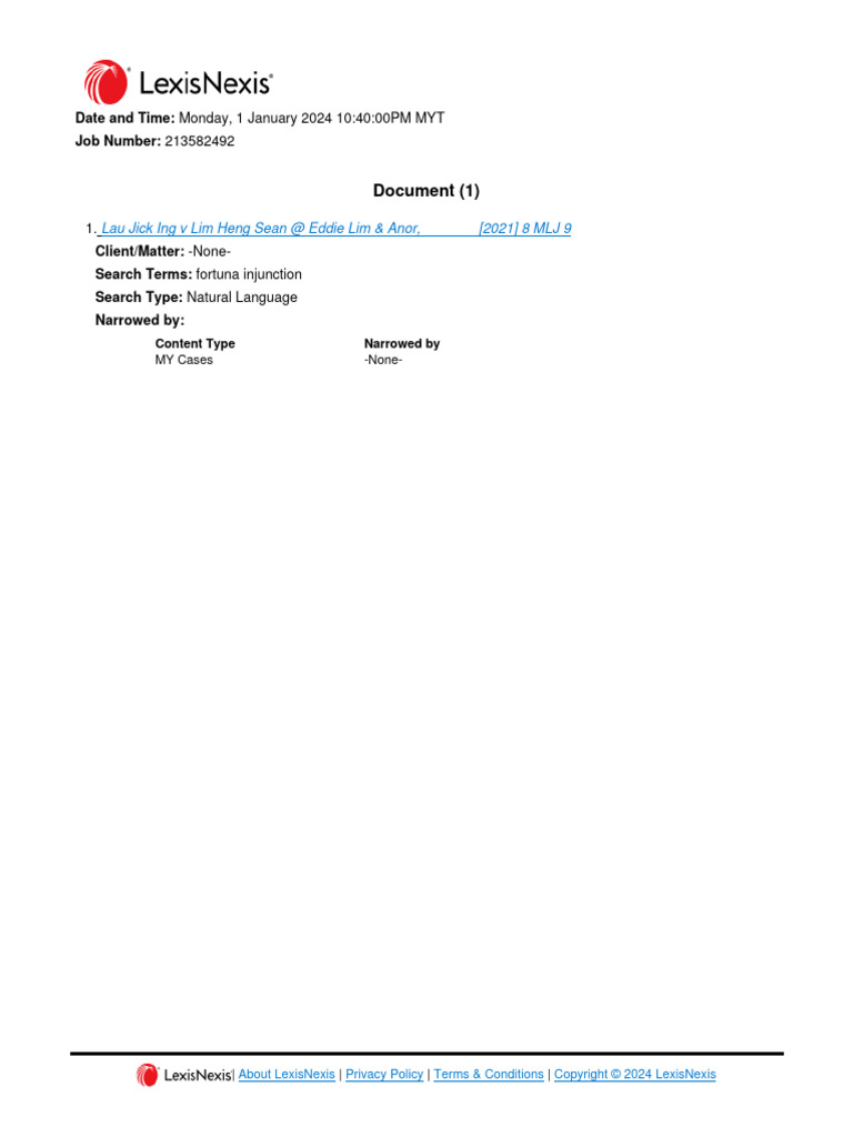 3) Lau Jick Ing V Lim Heng Sean at Eddie Lim & Anor | PDF