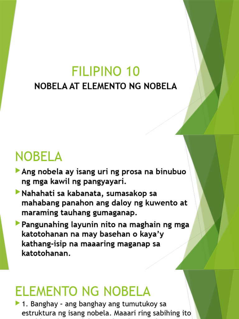 Nobela PPT Tala 2.7 | PDF