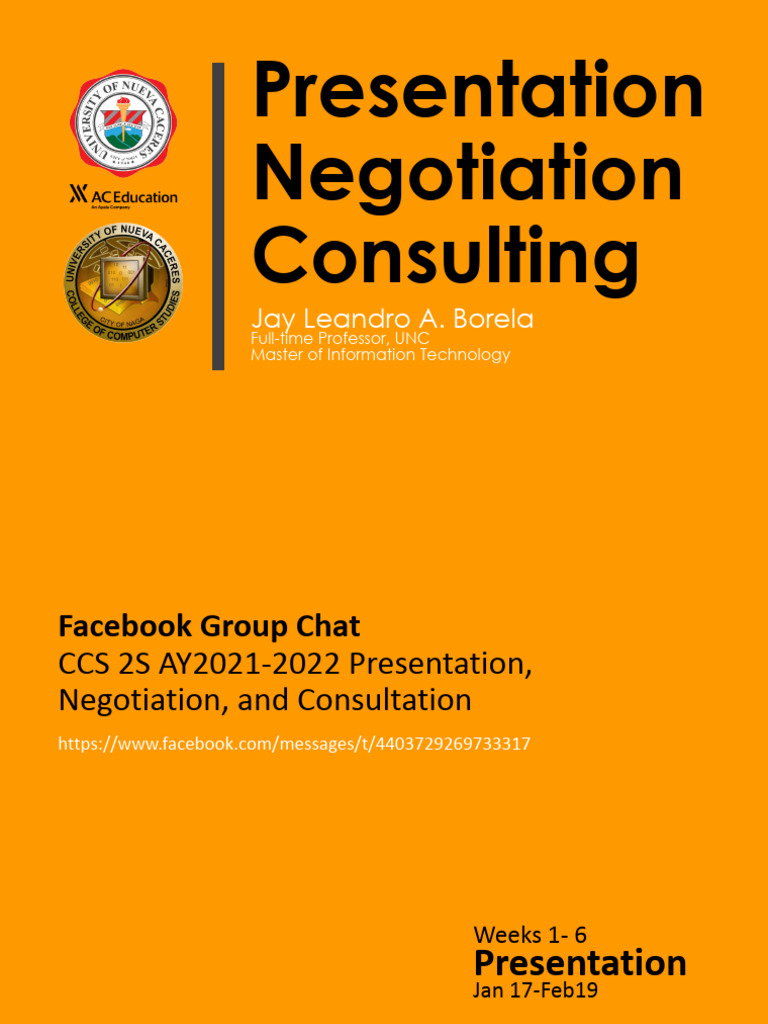 PNC 1 Communication | PDF | Communication | Consultant