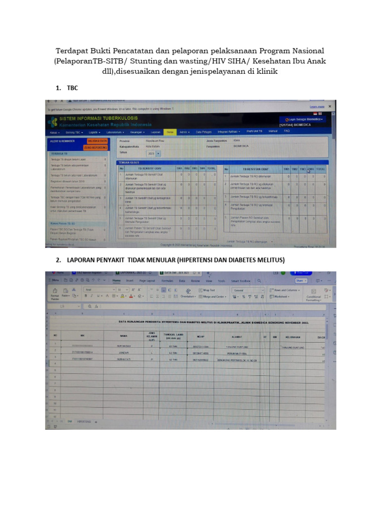 Bukti Pencatatan Dan Pelaporan Pelksanaan Program | PDF | Ilmu Sosial | Sains & Matematika