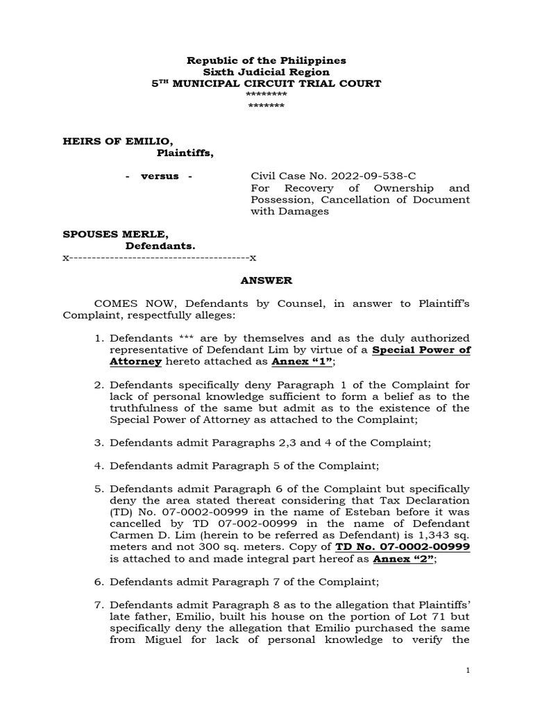 Answer Scribd | PDF | Lawsuit | Complaint