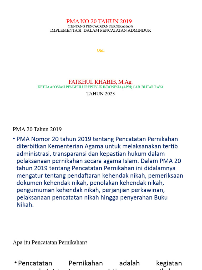 Materi Sosialisasi Pma No 20 Tahun 2019 | PDF