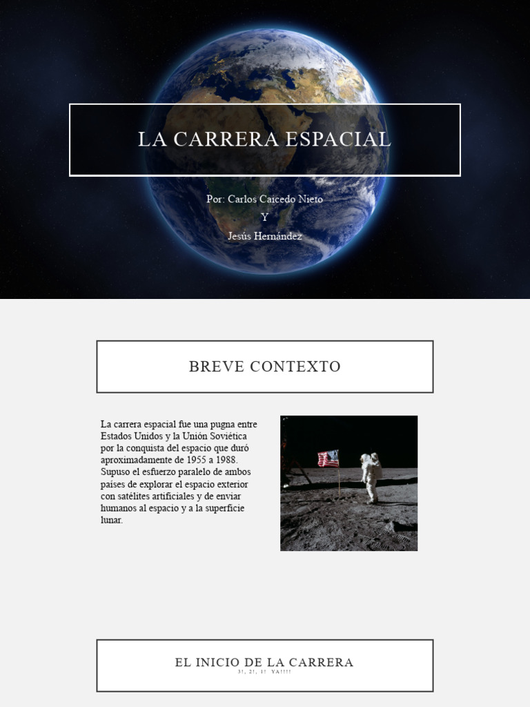 Resumen de la Carrera Espacial | PDF | Carrera en el espacio | Satélite