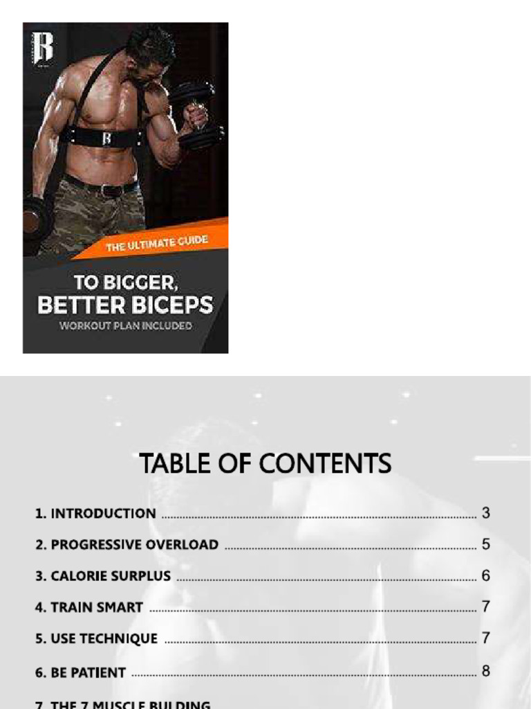 The Ultimate Guide To Bigger Better Biceps Workout Guide Included | PDF