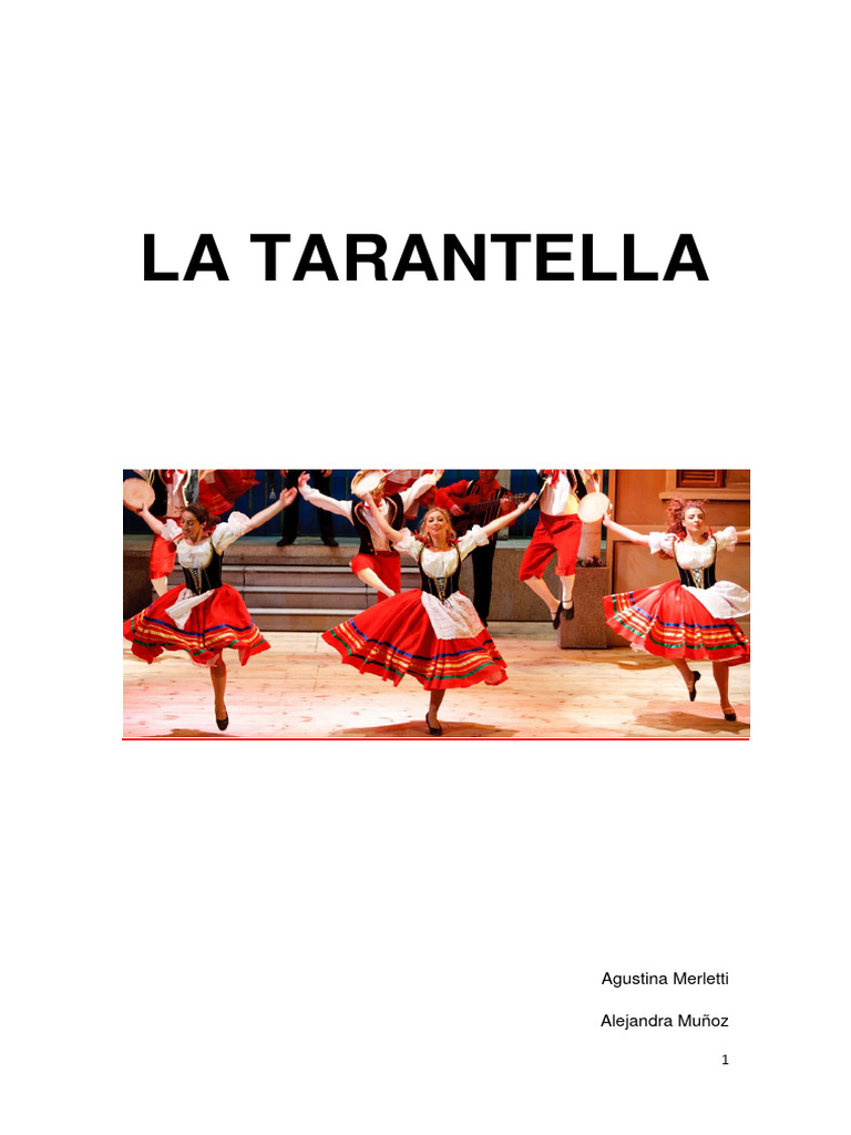 La Tarantella: Baile Típico Italiano | PDF | Bailes | Las artes escénicas