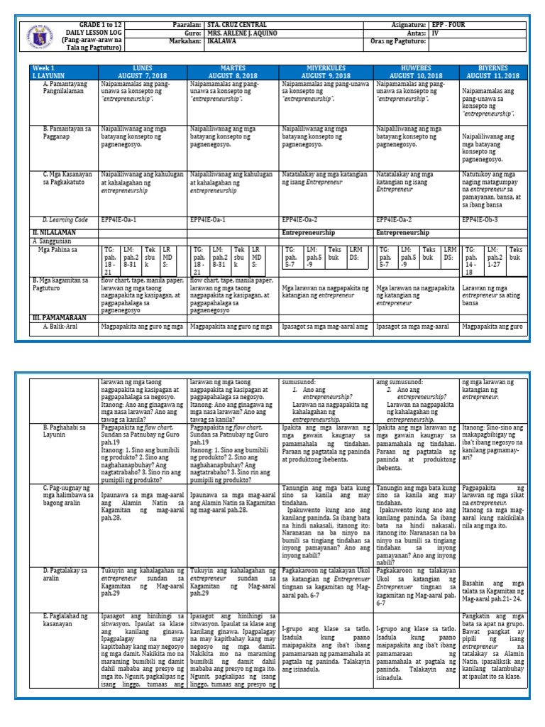 DLL EPP ICT WEEK Computer File System | PDF