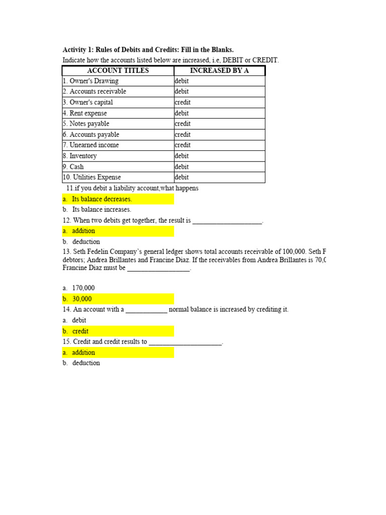 Rose Marie Cayanan Paralaya Practice Exercise Worksheet | PDF