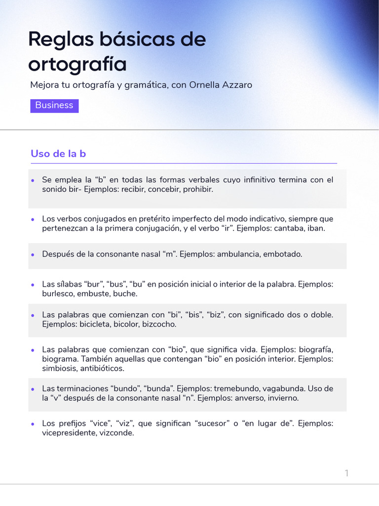 Reglas Básicas de Ortografía | PDF | Semántica | Lingüística