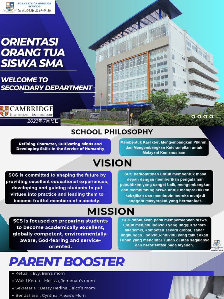 SMA Parent Orientation SY 2023-2024 | PDF