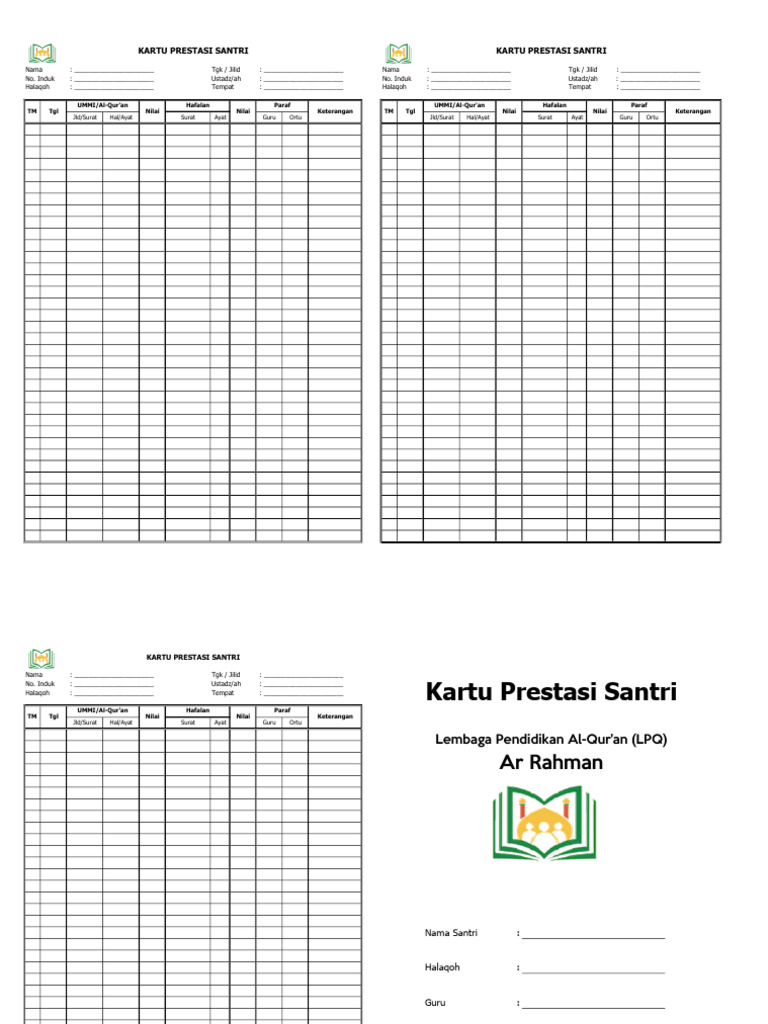 Kartu Prestasi | PDF