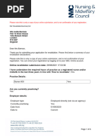 NMC Statement of Entry for Asana Adam | PDF