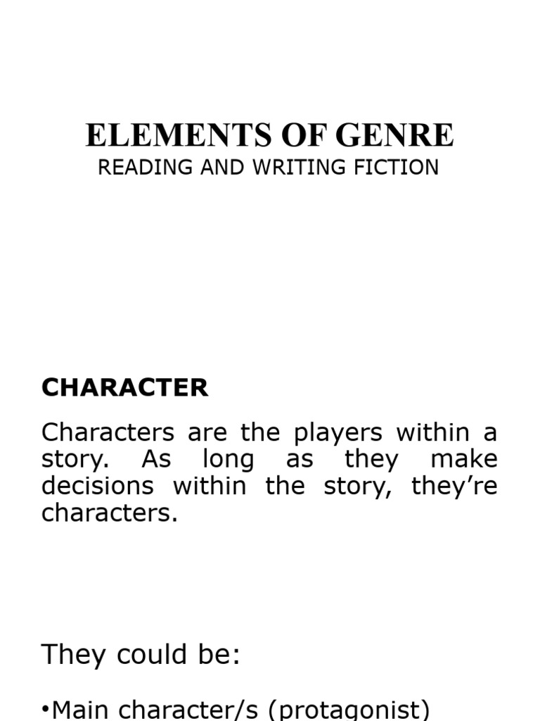 ELEMENTS OF GENRE | PDF