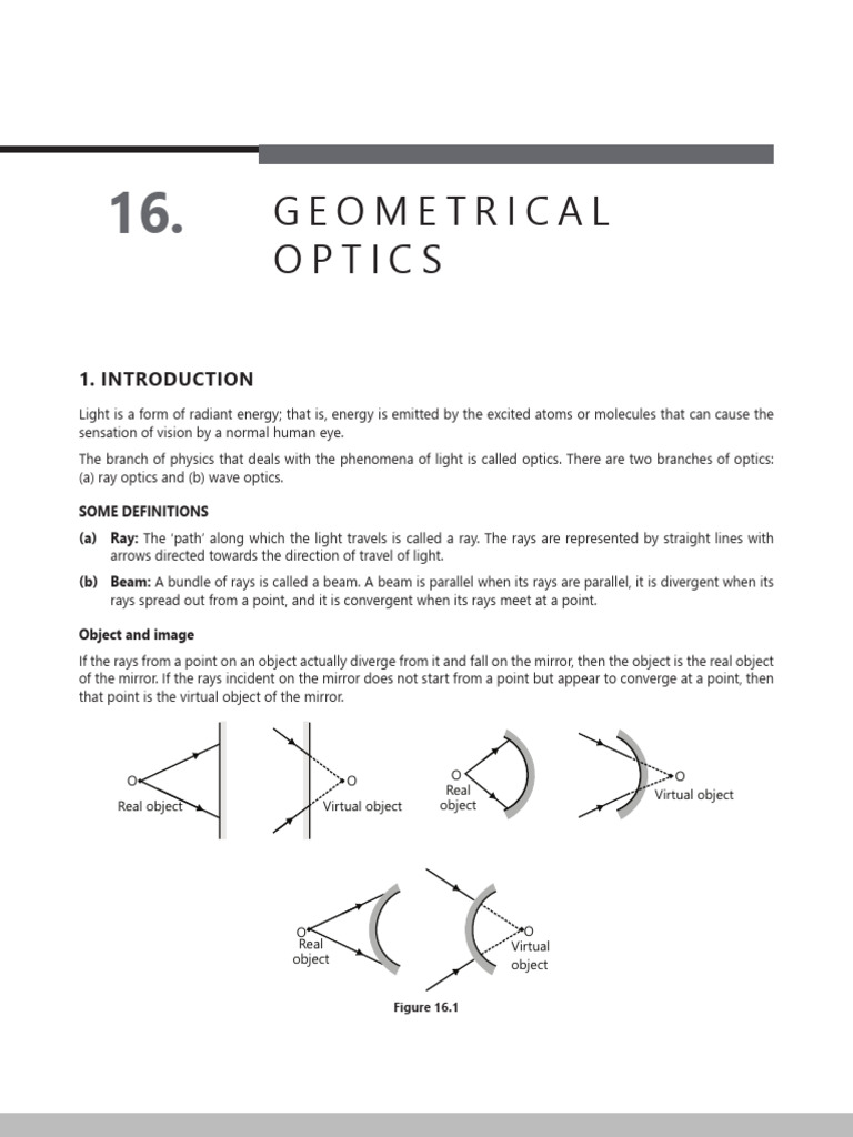Geometrical Optics Overview | PDF | Optics | Mirror