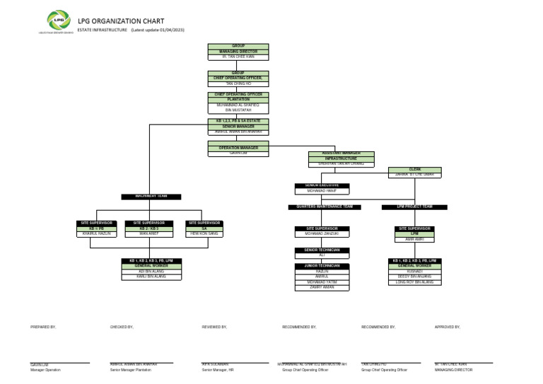 INFRA Organization Chart | PDF