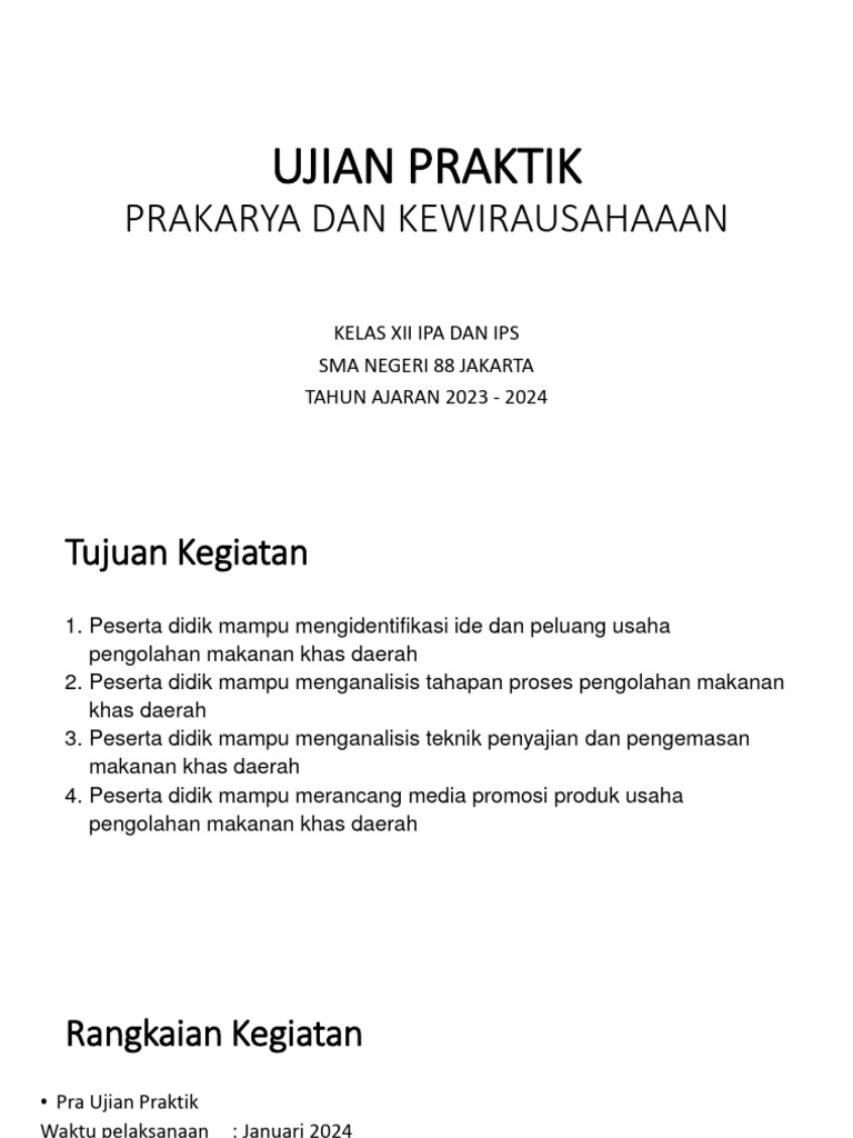 Ujian Praktik 2023-2024 | PDF