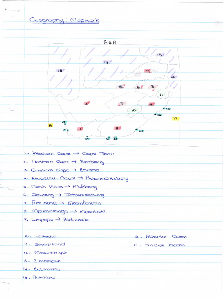 Geography Mapwork Notes | PDF