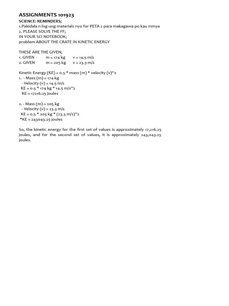 Assignments 101923 | PDF | Social Science