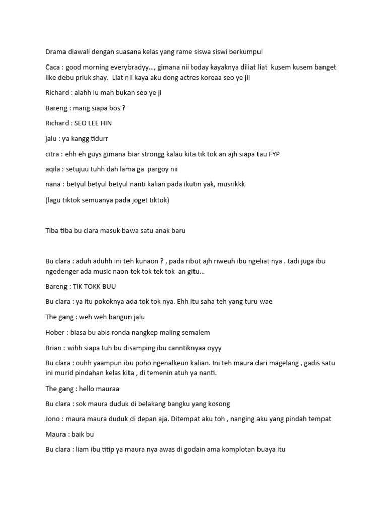 Drama Bindo Kel2 | PDF