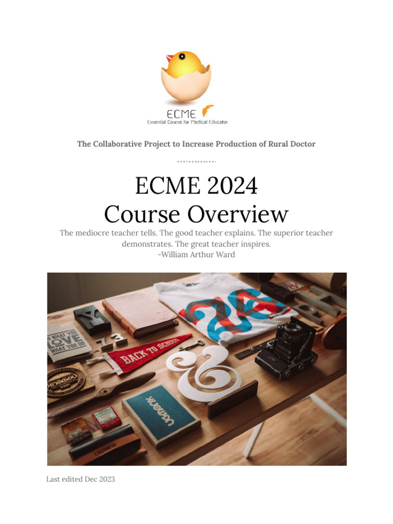 3 ECME2024 Course Overview | PDF