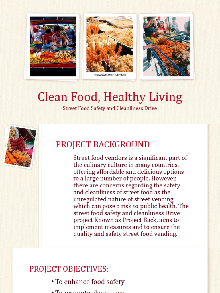 Street Food Safety and Cleanliness Drive | PDF | Food Safety | Safety