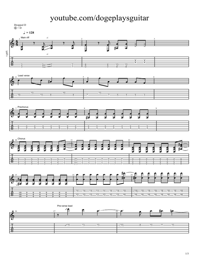 Neck Deep - Lowlife Guitar Tab | PDF