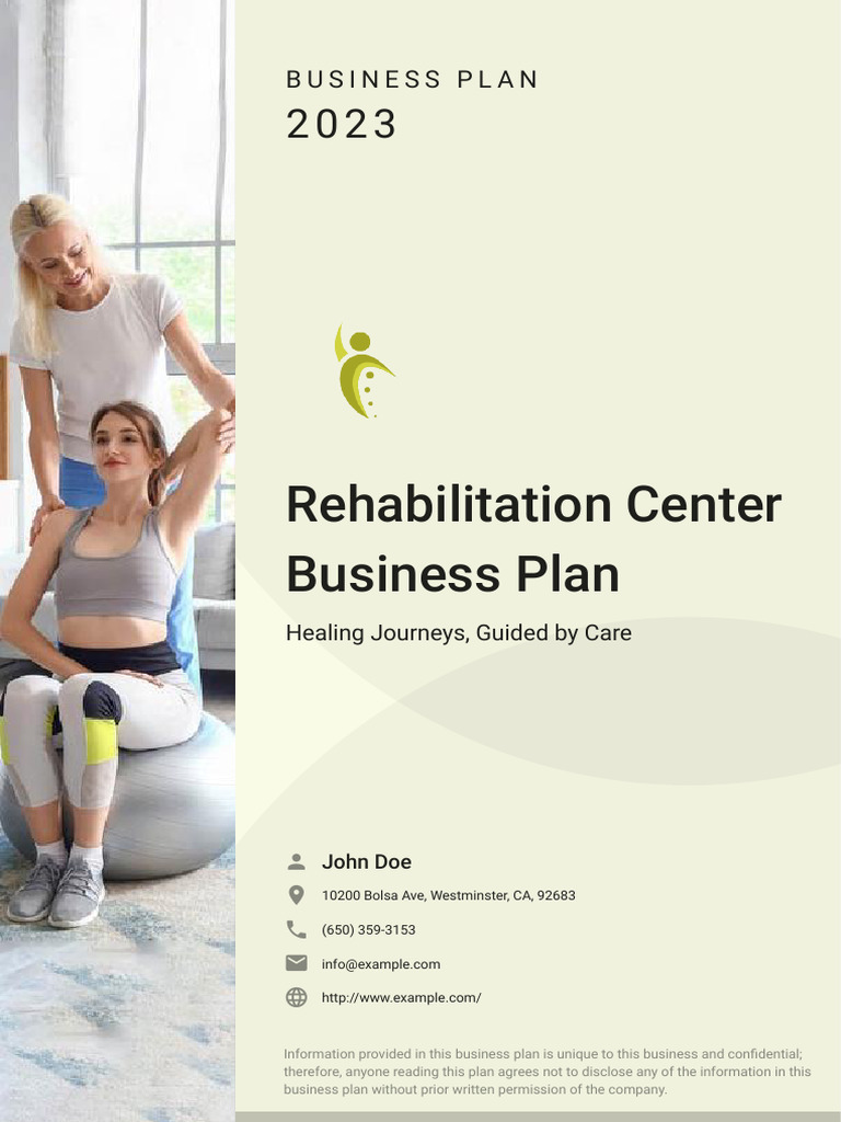 Rehab Center Business Plan 2023 | PDF | Business