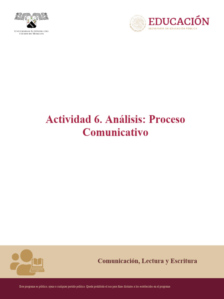 Proceso Comunicativo | PDF