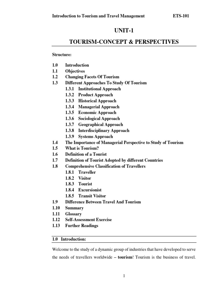 Ets 101 Pdf Tourism Sociology