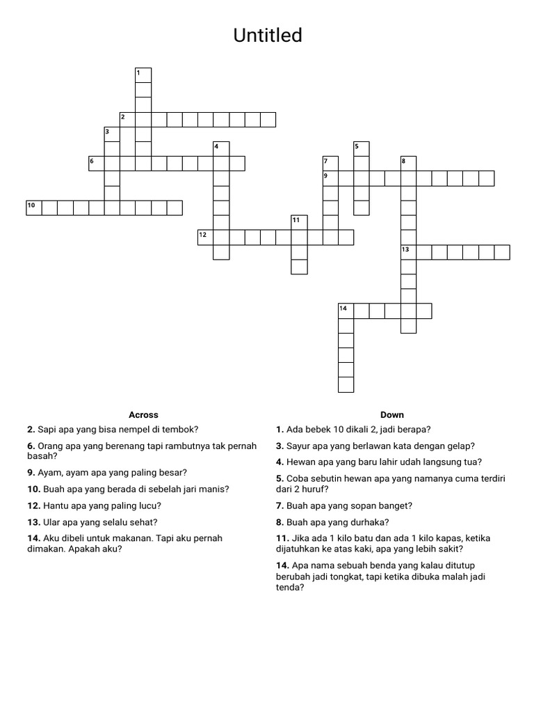 Untitled Crossword Labs Pdf