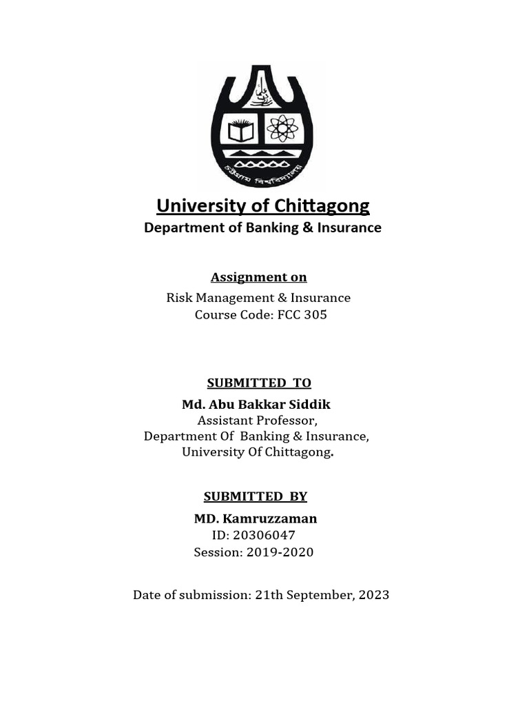 Assignment Cover Page | PDF | Finance & Money Management | Computers