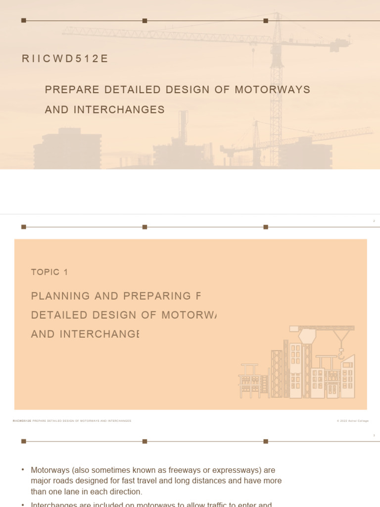 Motorway Design Planning Guide | PDF