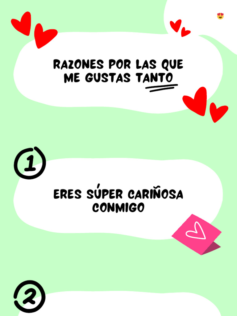 Razones por las que me gustas tanto | PDF