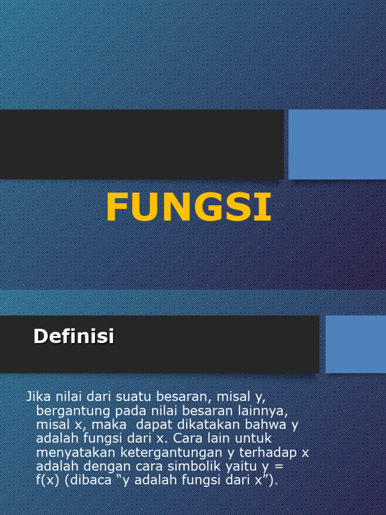 Pengertian Dan Macam2 Fungsi | PDF