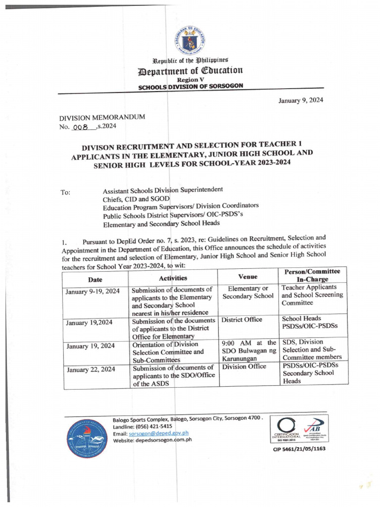 DM 008 S. 2024 | PDF