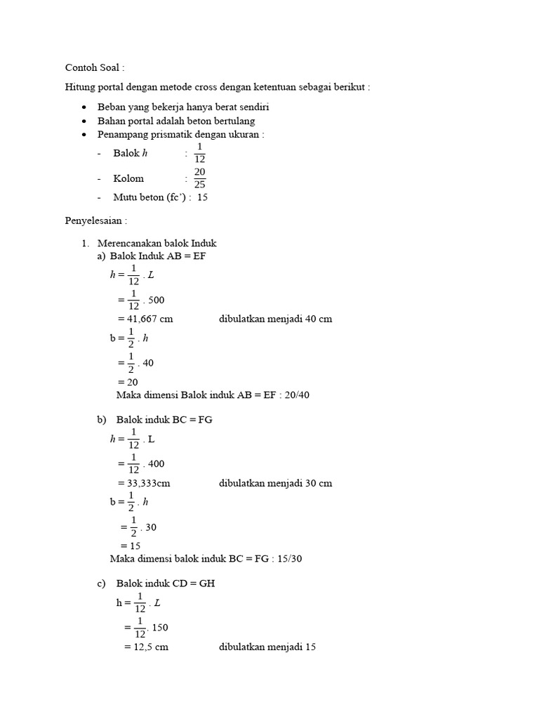 Tugas Analisa Struktur 4 Pdf 