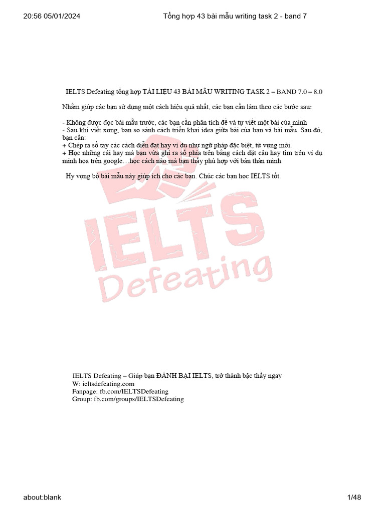 43 IELTS Writing Task 2 Samples | PDF | Lifestyle