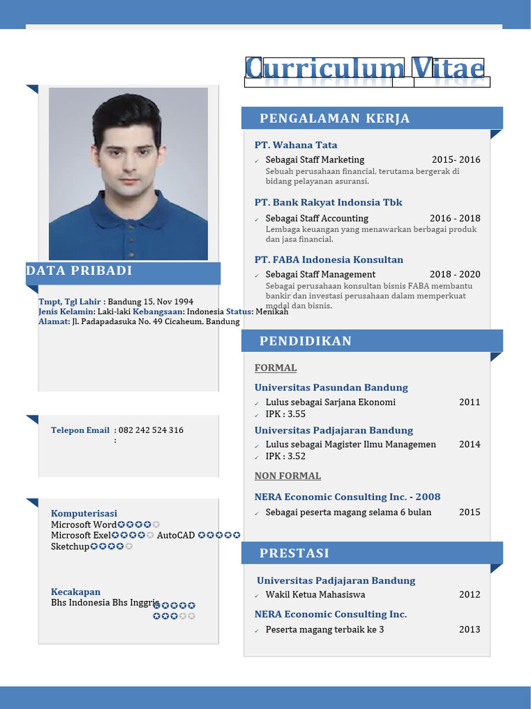 Contoh CV 9 | PDF