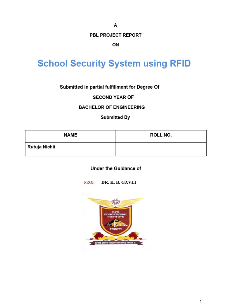 school security system | PDF
