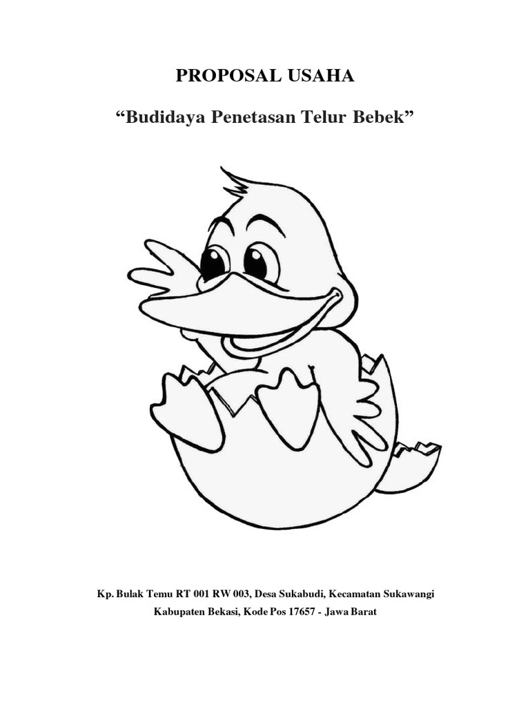 Proposal Budidaya Penetasan Itik | PDF