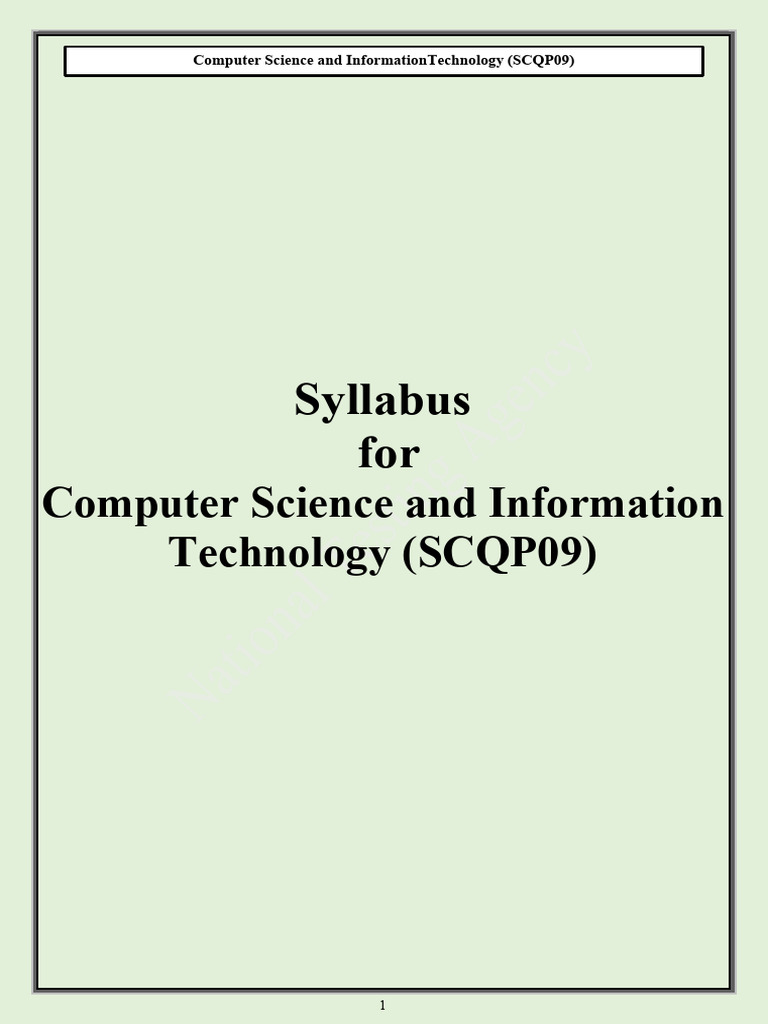 Computer Science and Information Technology scqp09 | PDF | Databases ...