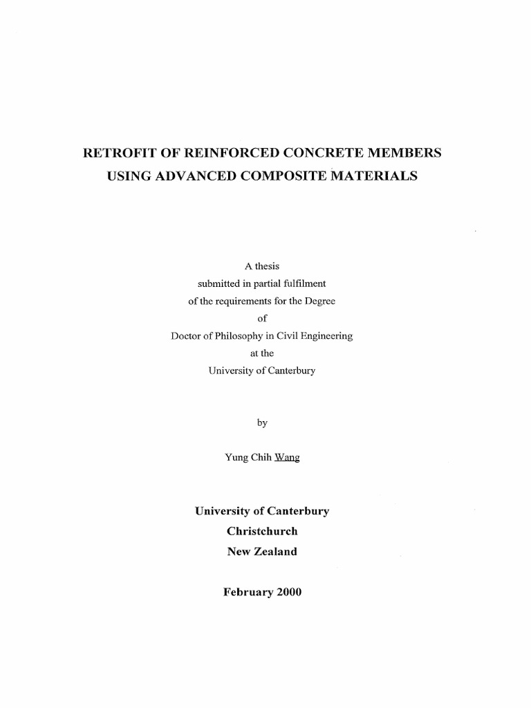 Retrofit of Reinforced Concrete - Part1 | PDF
