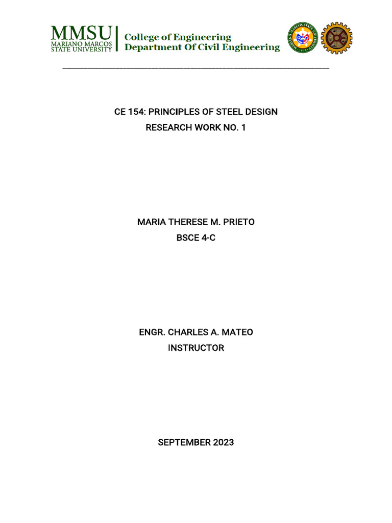 Introduction On Principles of Steel Design | PDF | Deformation ...