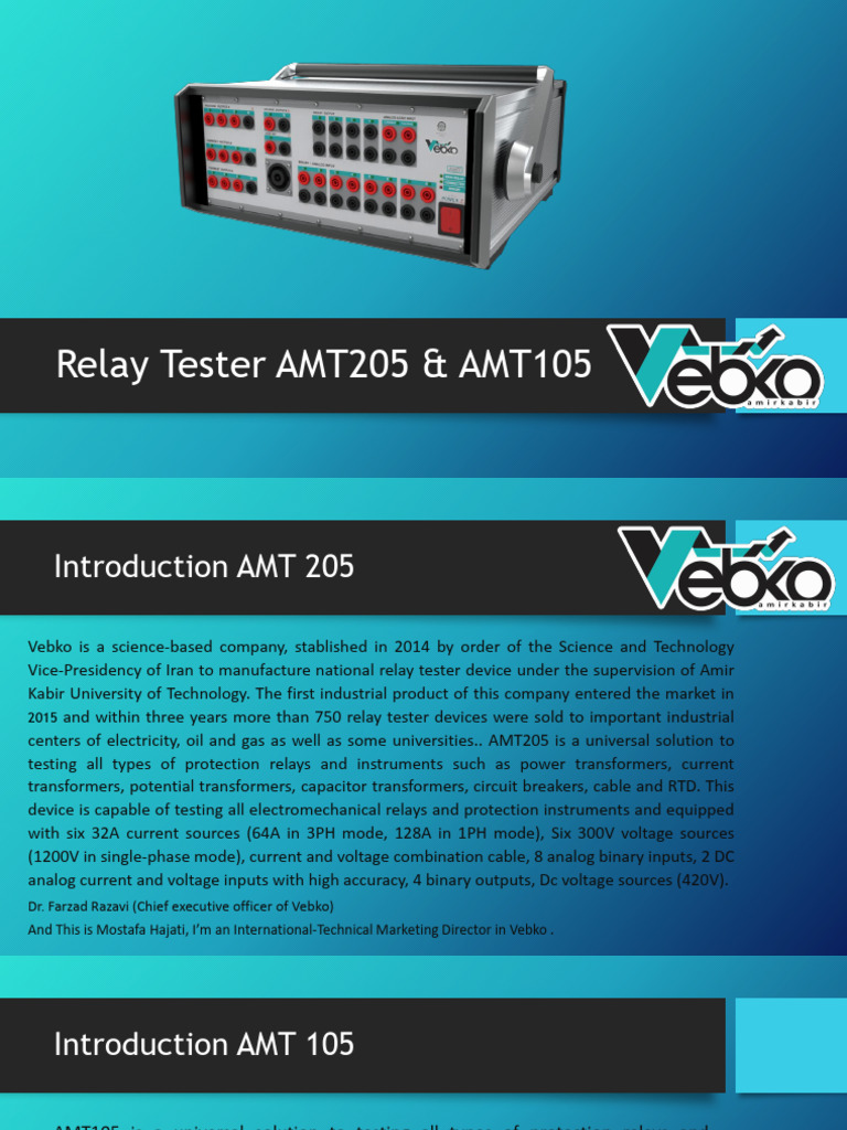 Amt 205 Amt 105 | PDF | Transformer | Relay